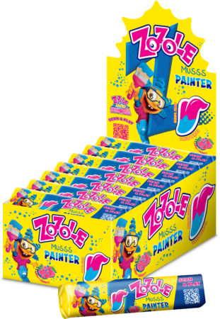 Fizzzy Candies Drops Painter Blue - Rasberry Flavoured - Zozole for fun