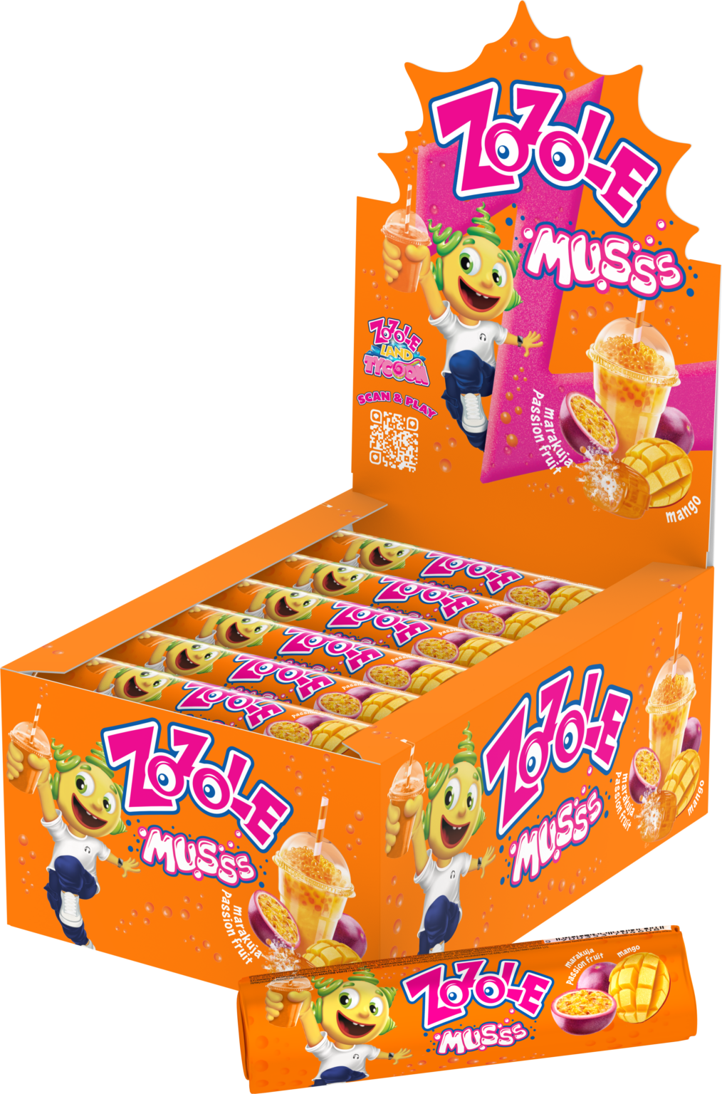 Fizzzy Candies Drops Painter Blue - Rasberry Flavoured - Zozole for fun