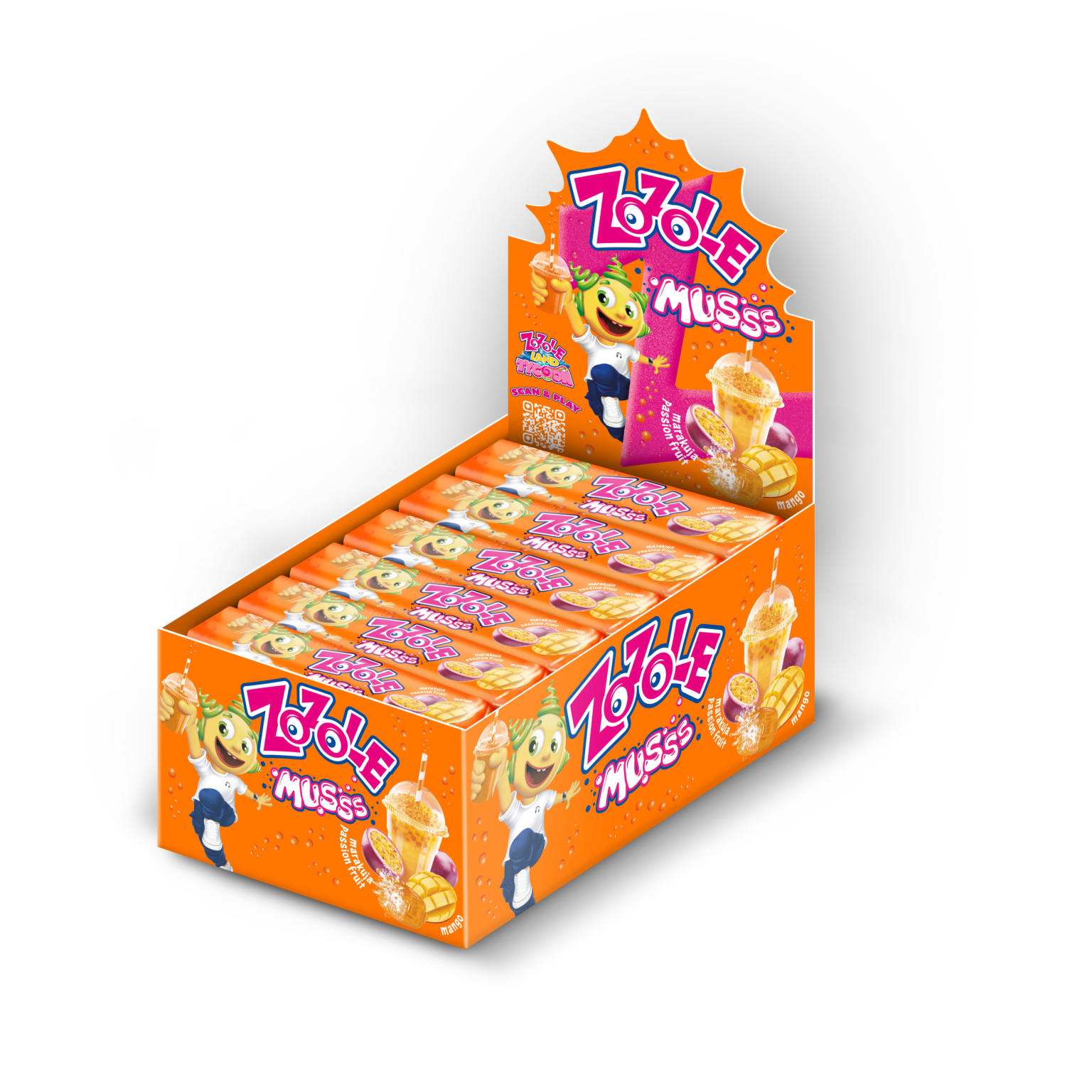 Fizzzy Candies Drops Painter Blue - Rasberry Flavoured - Zozole for fun